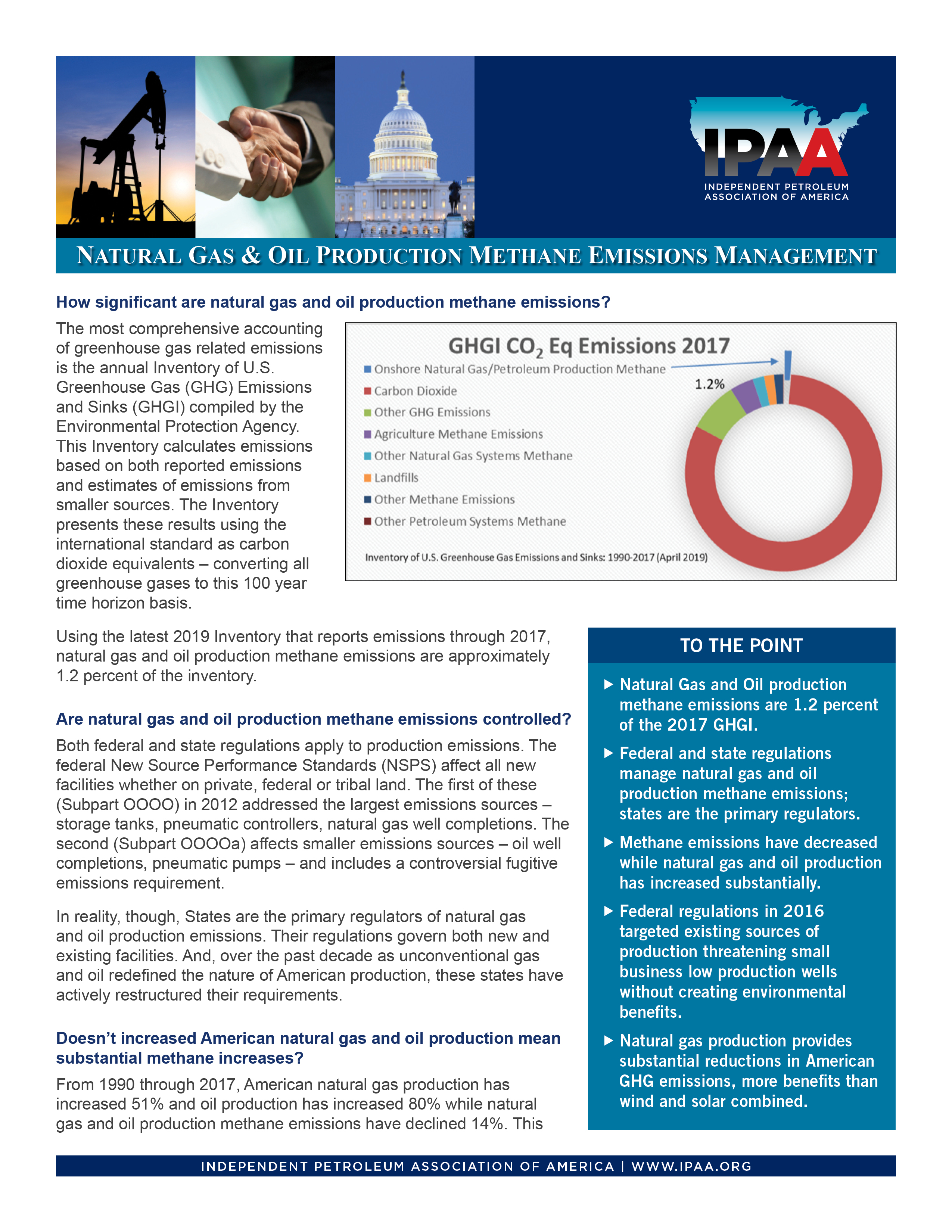 Methane | Oil & Gas Policy | IPAA