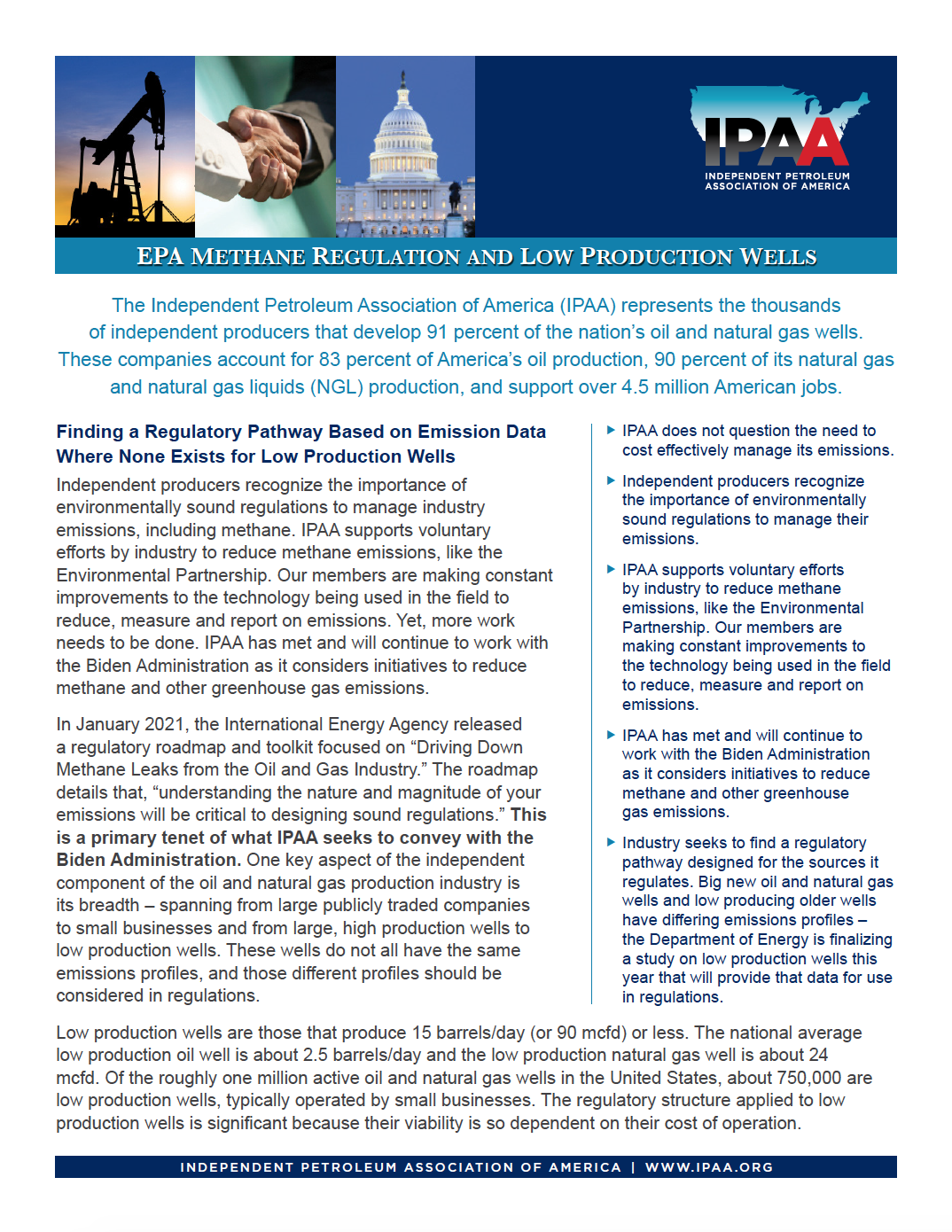 Methane | Oil & Gas Policy | IPAA